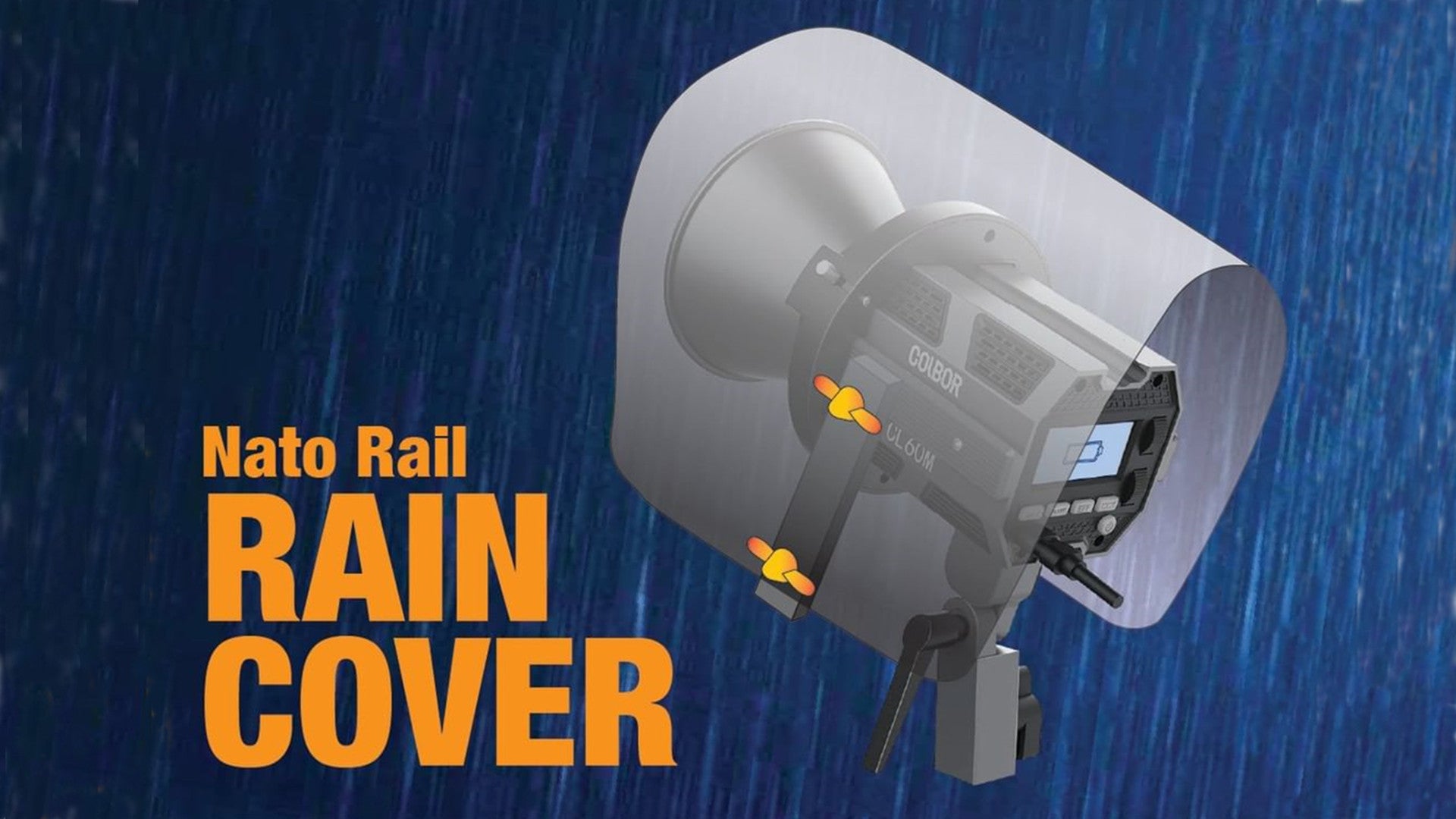 NATO Rail Rain Cover for COLBOR COB Lights by hkfung